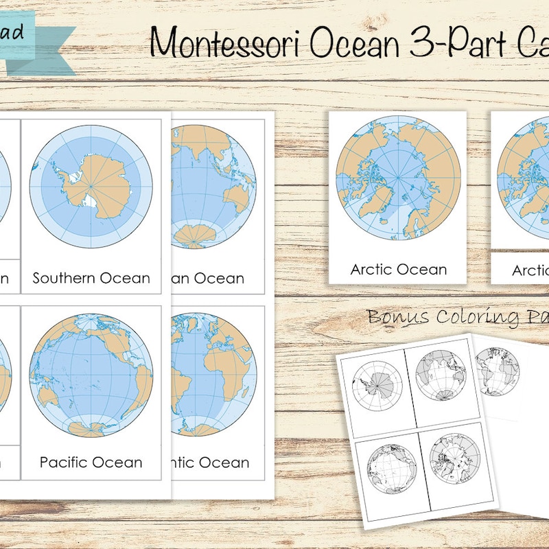 Montessori Map - Etsy