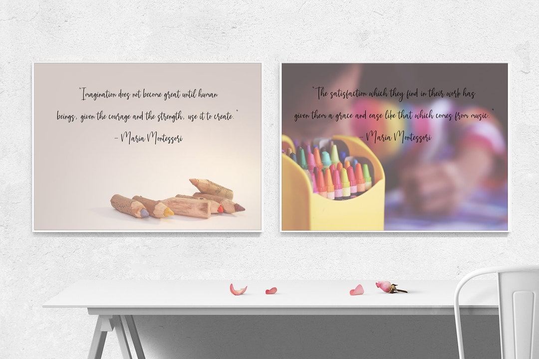 Maria Montessori Quote Prints - Classroom Decor (digital Download) - Etsy