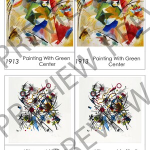 Wassily Kandinsky Art Montessori 3 Part Cards - Language - Art Lesson ...