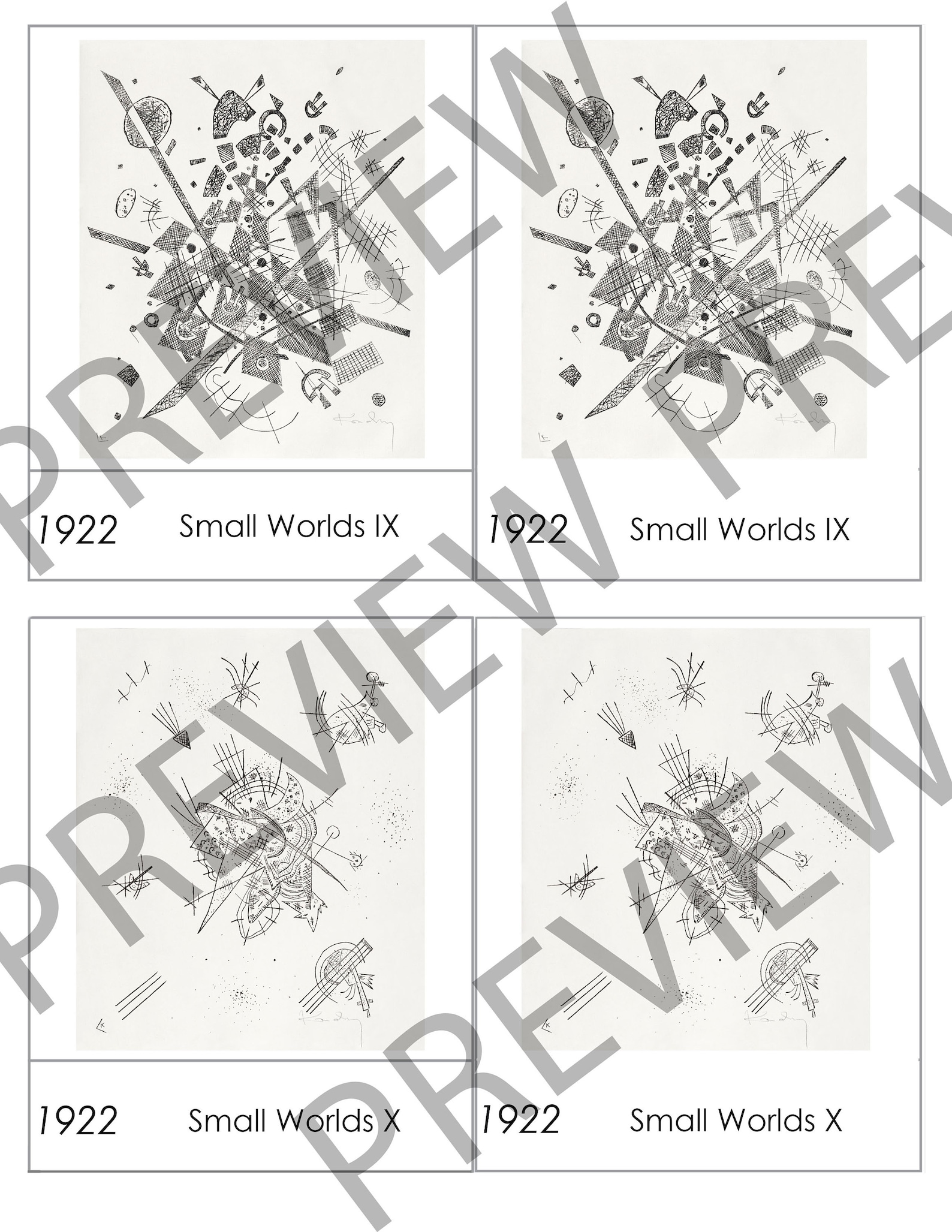 Wassily Kandinsky Art Montessori 3 Part Cards Language Art Lesson Plan ...