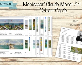 Wassily Kandinsky Art Montessori 3 Part Cards - Language - Art Lesson ...