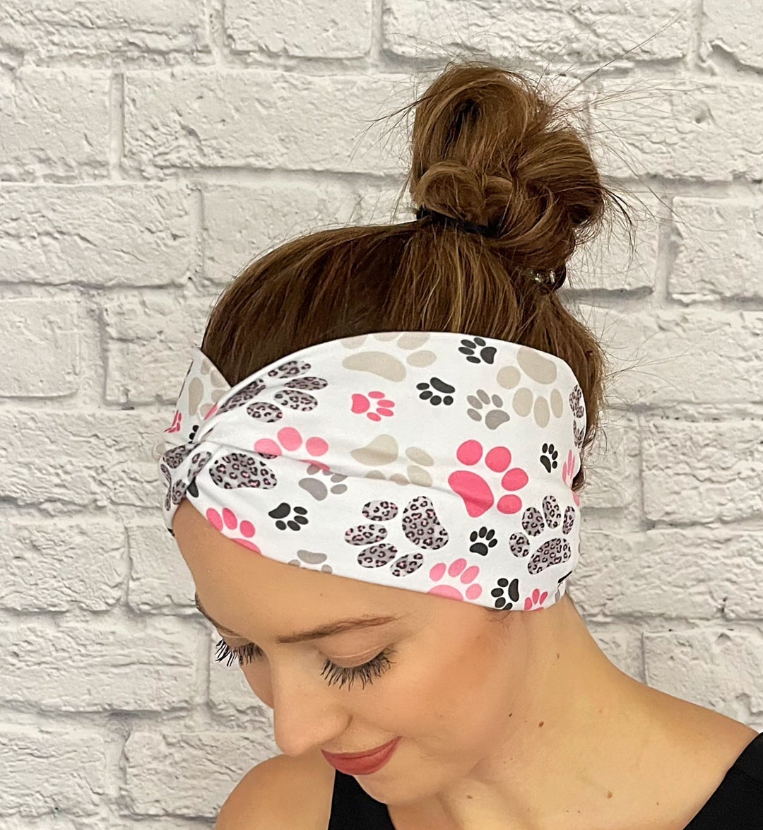 Paw Print Headband, Vet Tech Headband, Dog Headband, Dog Print Headband ...