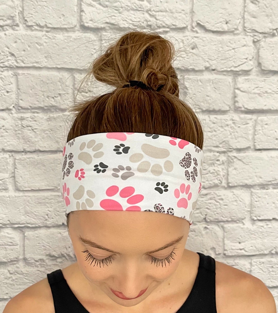 Paw Print Headband, Dog Headband, Vet Tech Headband, Dog Print Headband ...