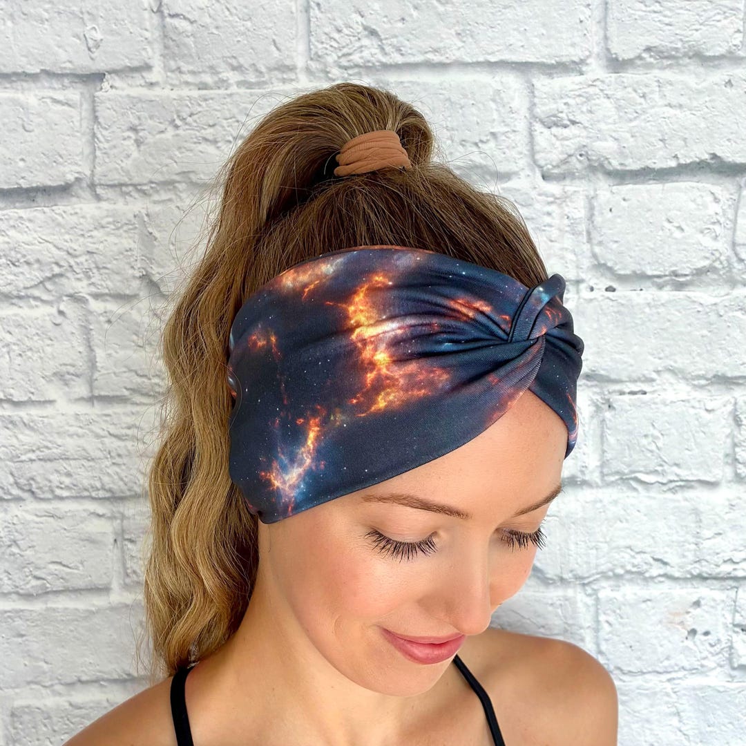 Space Theme Headband, Celestial Science Astrology Gift, Wide Soft ...