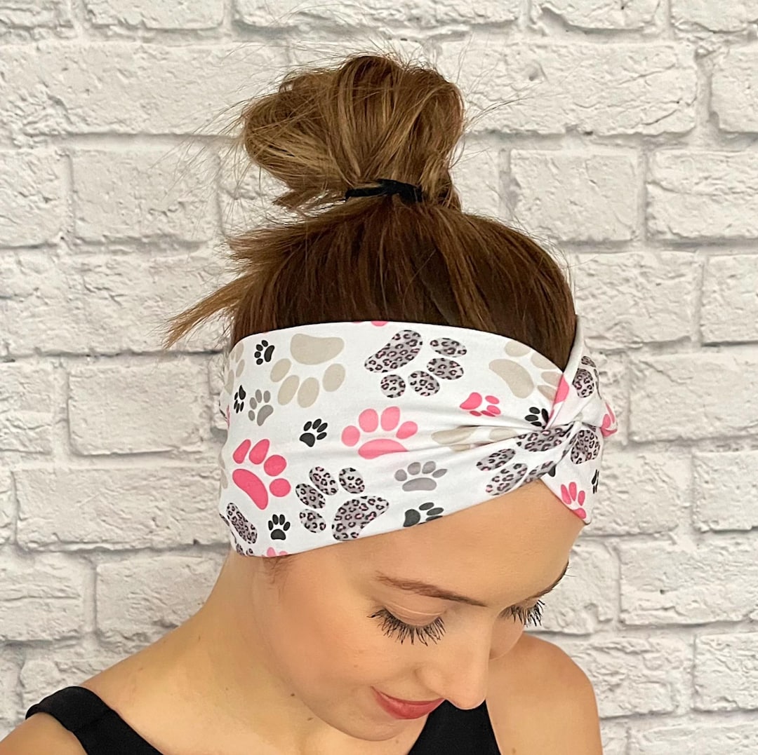 Paw Print Headband, Vet Tech Headband, Dog Headband, Dog Print ...