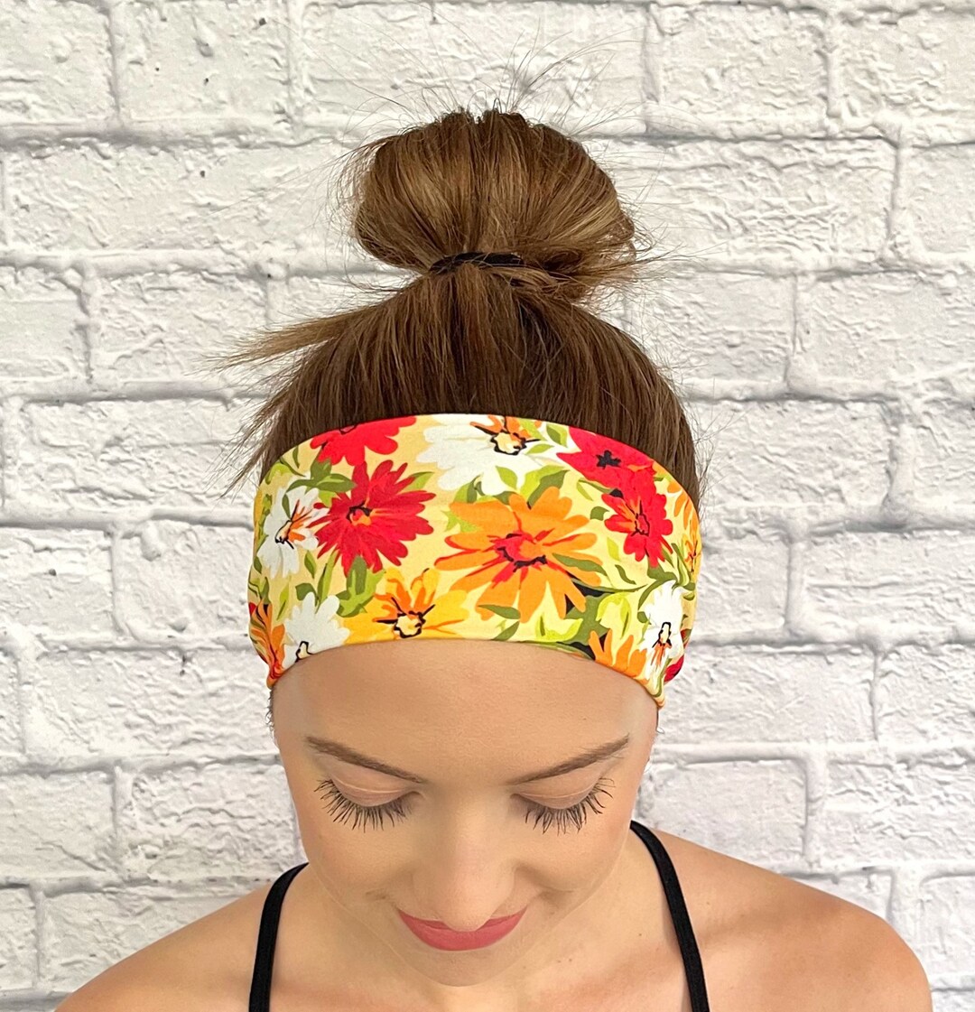Retro Floral Headband Vintage Style Headband 70s 80s Style - Etsy