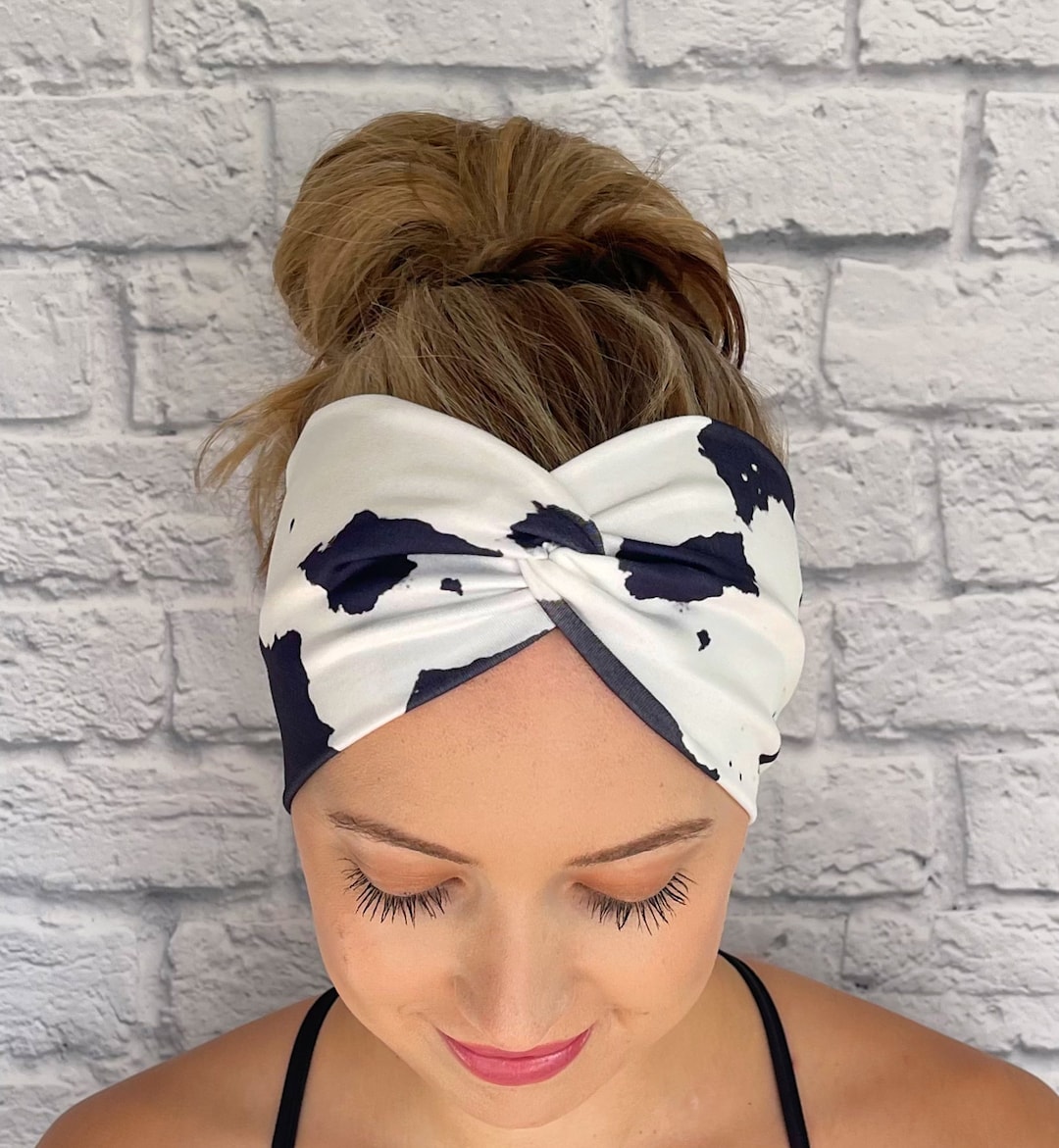 Cow Print Headband, Animal Headband, Cow Print Nurse Headband, Farmer ...