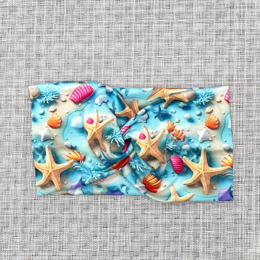 Beach Headband, Ocean Headband, Pool Headband, Pool Accessory, Summer ...