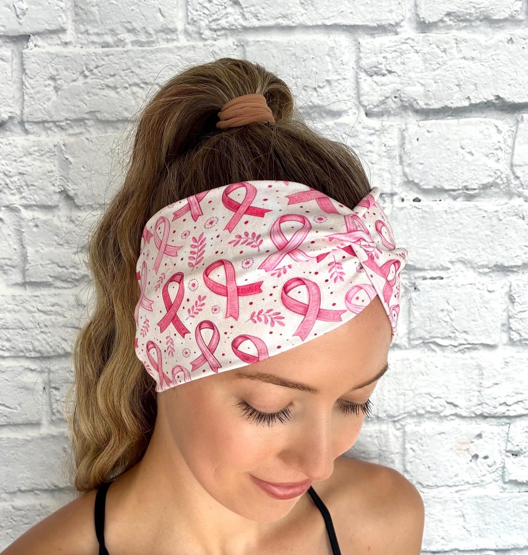 Breast Cancer Awareness Headband, Pink Ribbon Awareness Clothing ...