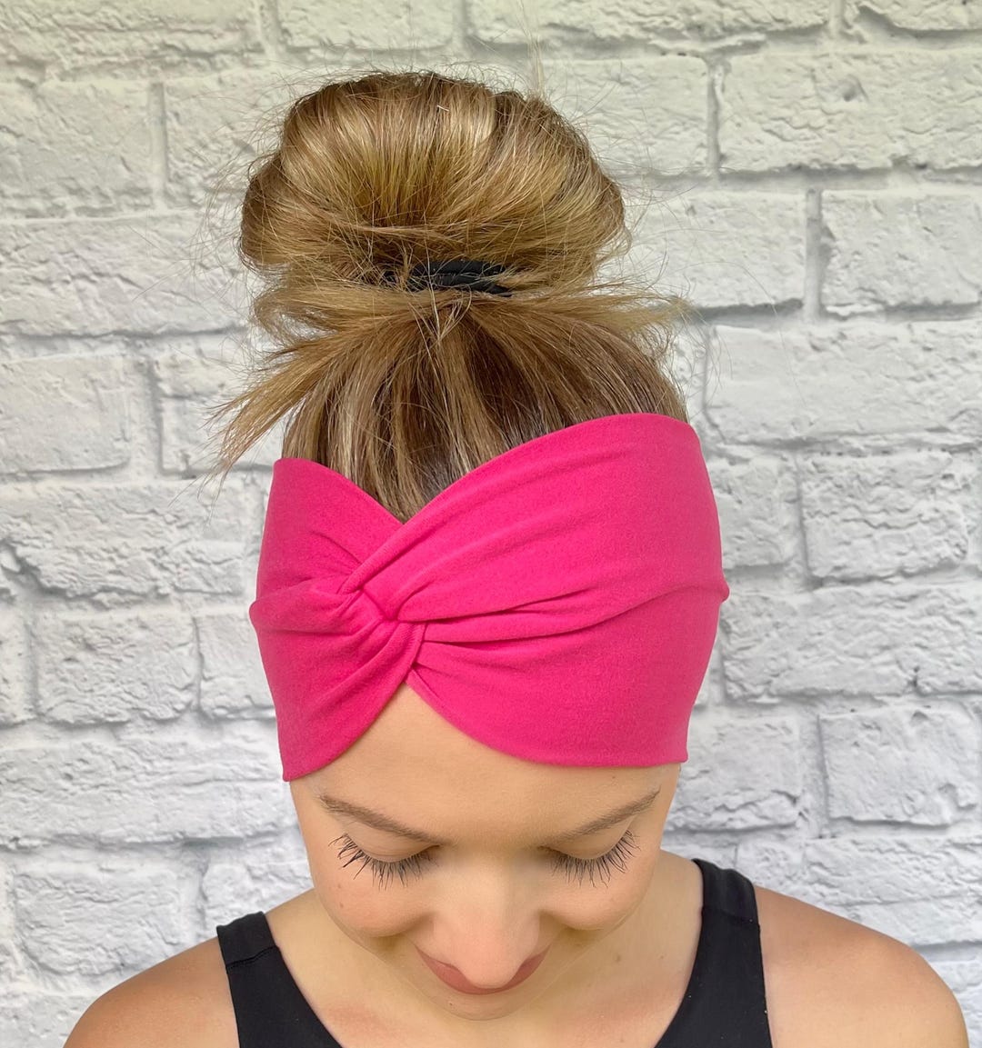 Pink Wide Stretchy Headband, Workout Hair Band Non Slip, Nurse ...