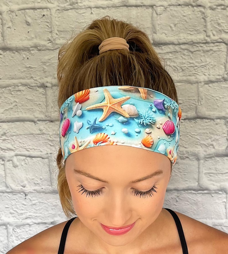 Beach Theme Headband, Ocean Hair Accessory, Beach Vacation Clothing ...