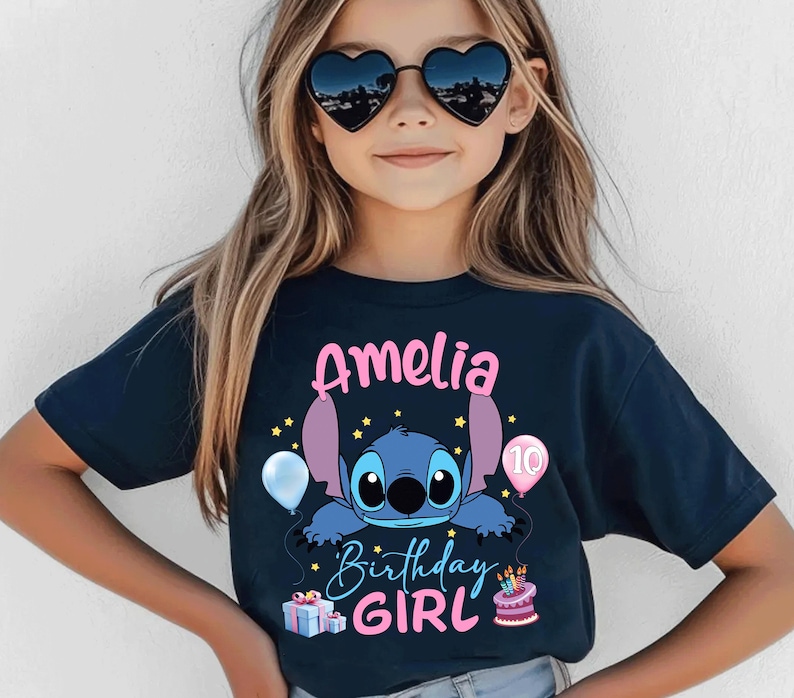 Custom Stitch Family Matching Outfit, Personalized Stitch Birthday ...