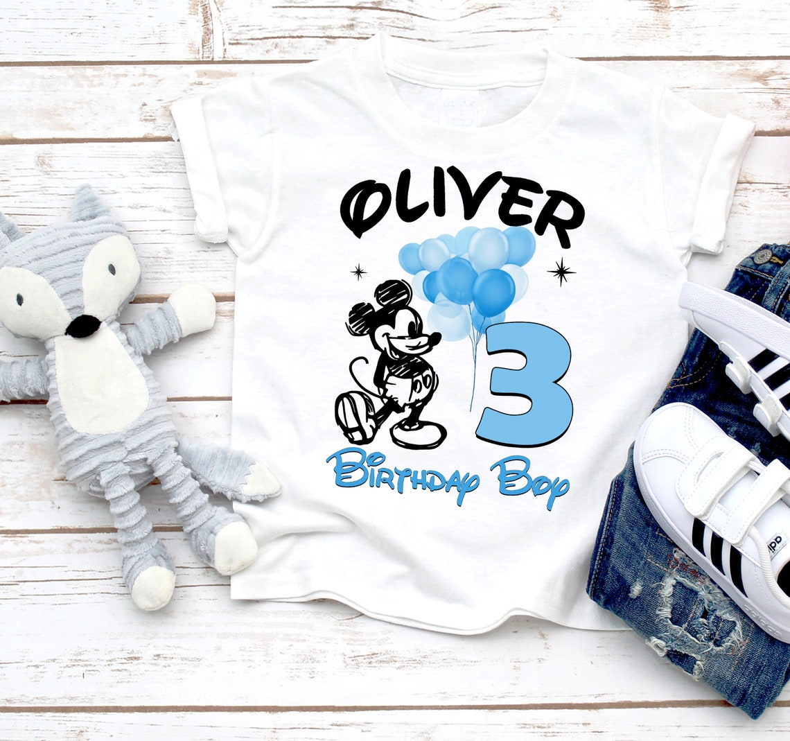 Custom Mickey Mouse Birthday Shirt: Family Matching Party P147 - Etsy