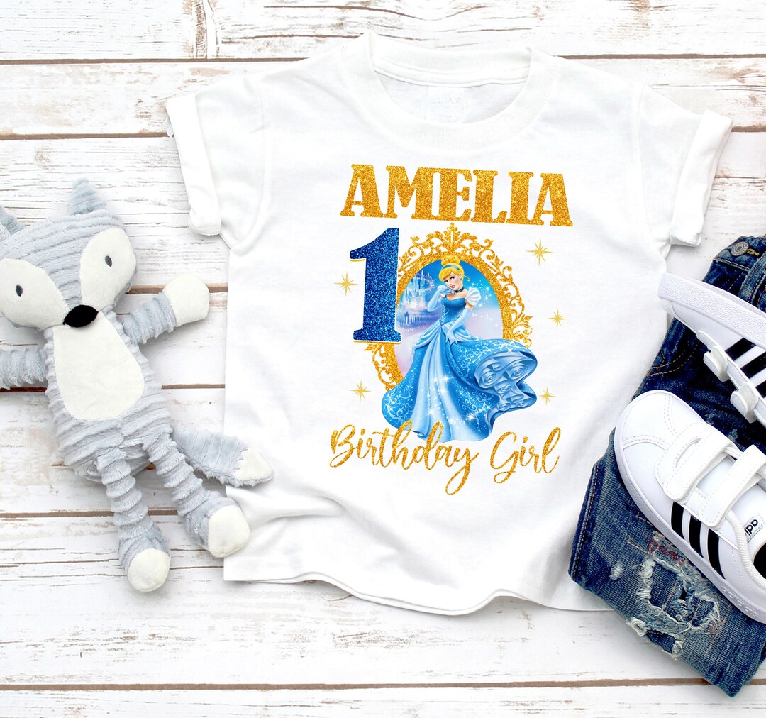 Disney Princess Birthday Shirt, Princess Birthday Shirt, Princess Shirt, Girls Birthday Shirt ...