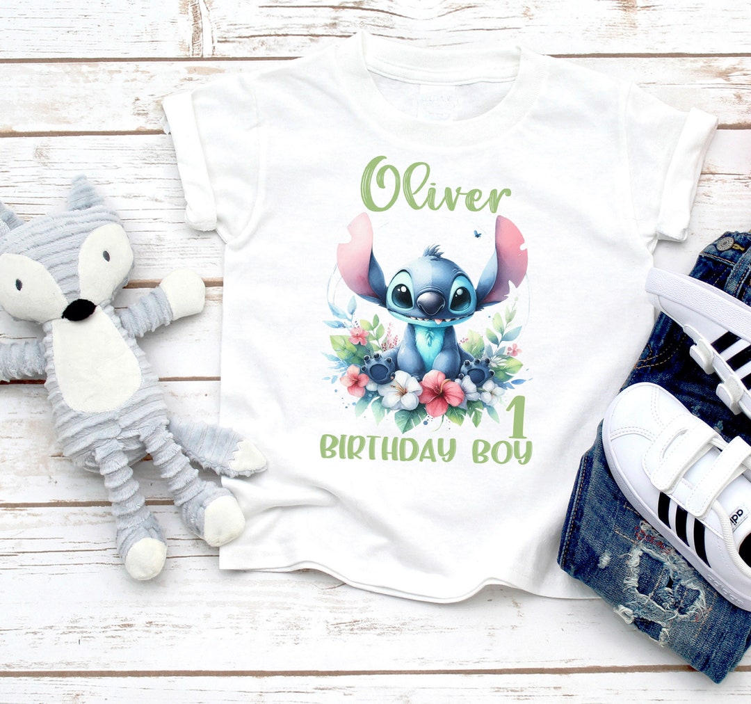 Stitch Birthday Shirt, Personalized Birthday Shirt, Custom Stitch ...