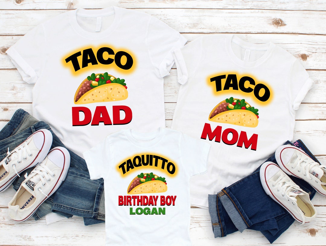 Taco Custom Birthday Shirts, Fiesta Family Shirts, Taco Matching ...