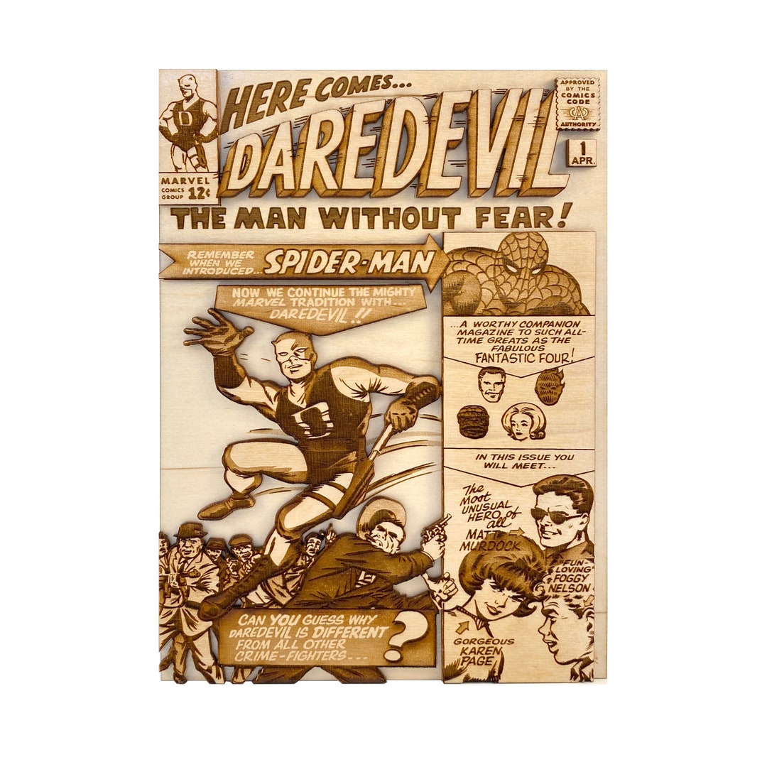 Daredevil 1 | First Appearance of Daredevil, Matt Murdock | 3d Wooden ...