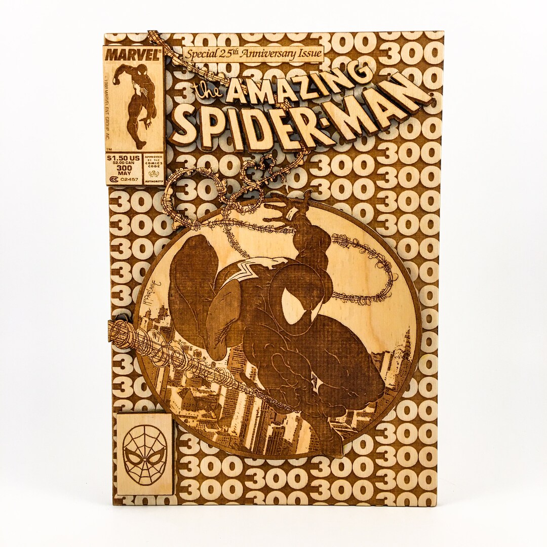 Amazing Spiderman 300 | 3d Wooden Comic Book | Modern Age Comic Book ...