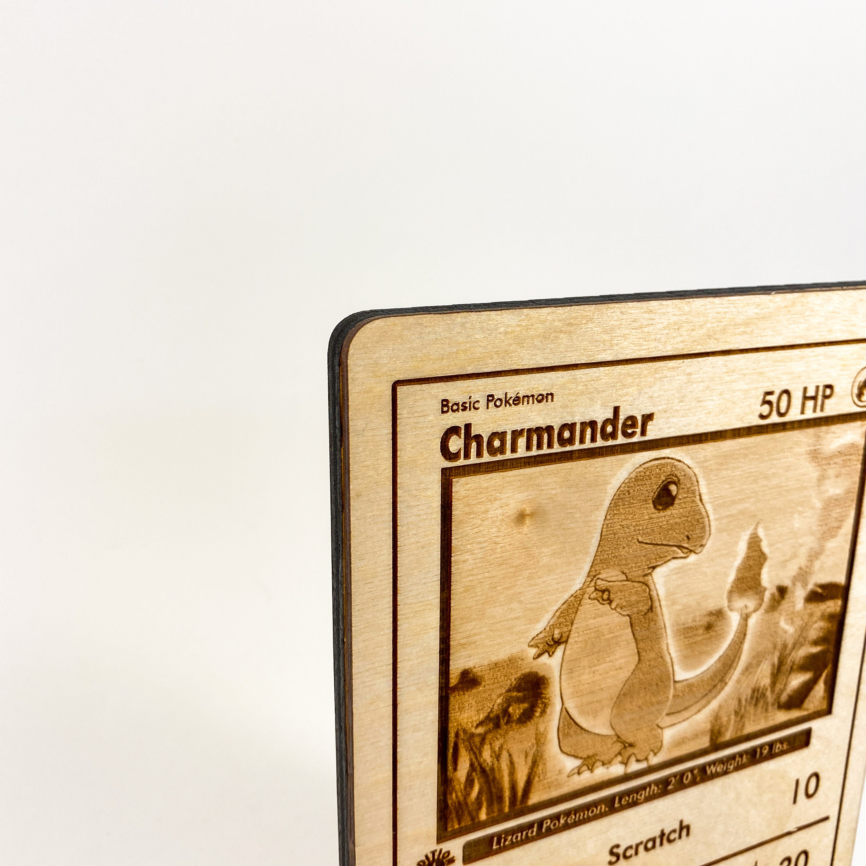 Charmander 3D Wooden Pokemon Card | Wooden 3D Laser Engraved | Pokemon ...