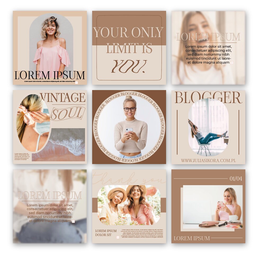 Instagram Feed Template, Instagram Feed Theme, Instagram Puzzle ...