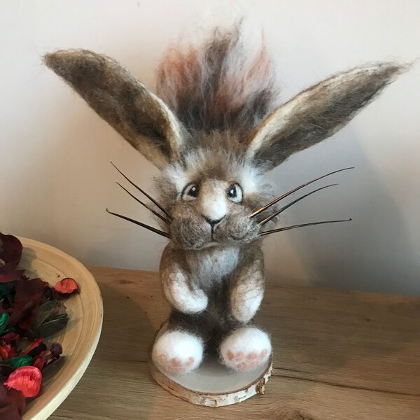 Needle Felted Rabbit - Etsy