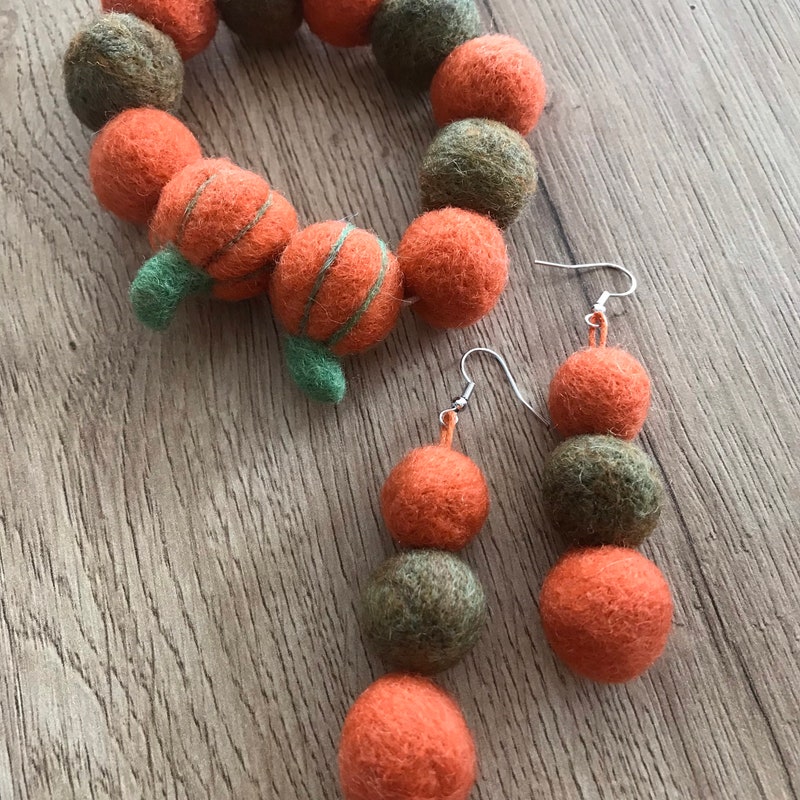 Needle Felted Jewelry - Etsy