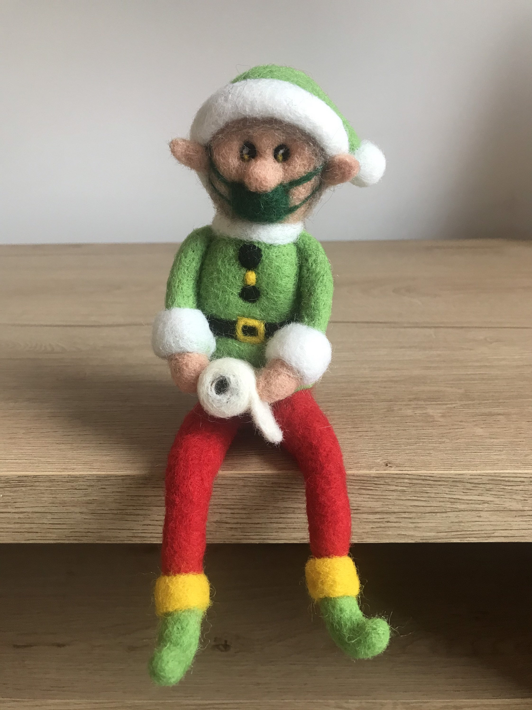 Needle Felted Elves, Christmas Elves, Christmas Pixies, Elf Ornaments ...