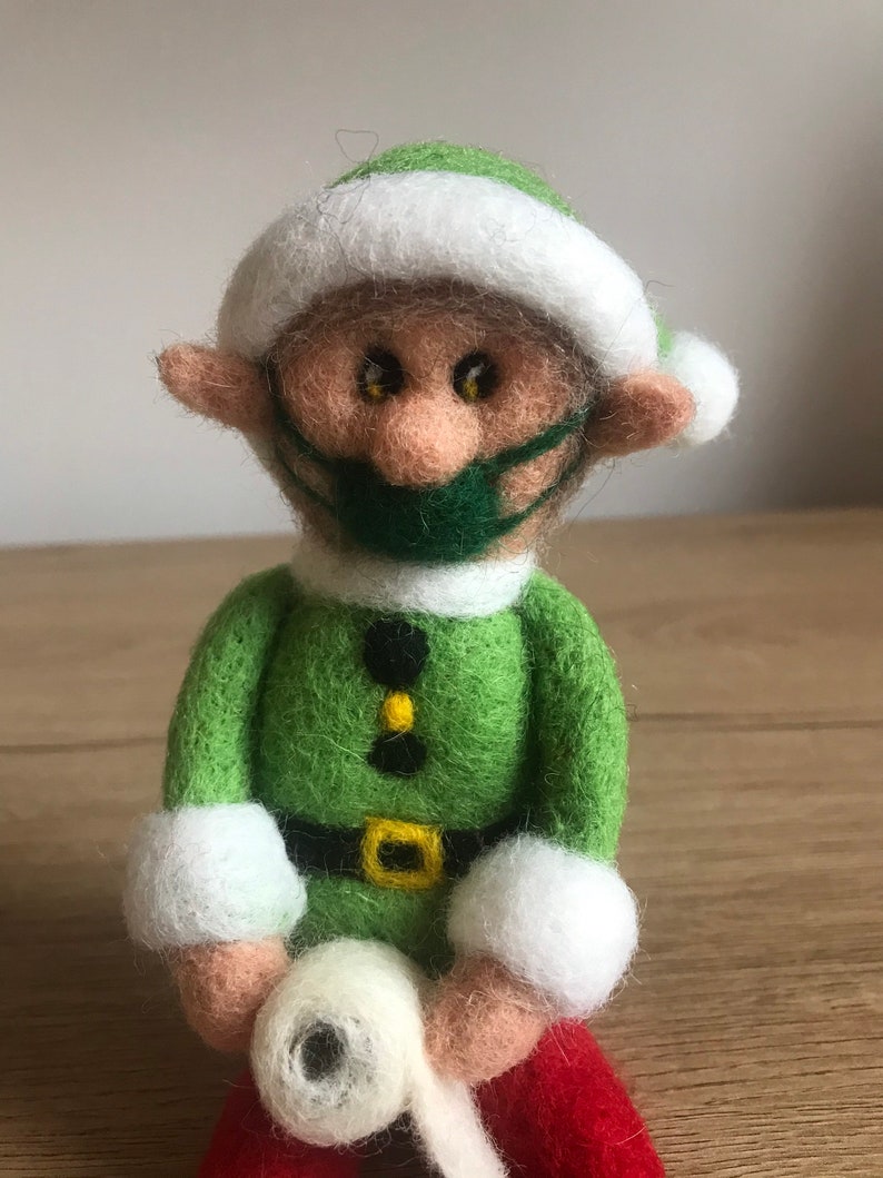 Needle Felted Elves, Christmas Elves, Christmas Pixies, Elf Ornaments ...