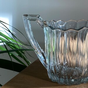 Vintage Clear Glass Creamer Jug Kitchen Retro Unique - Etsy