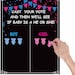 Gender Reveal Voting Board Game Boy or Girl Gender Predicting Blue ...
