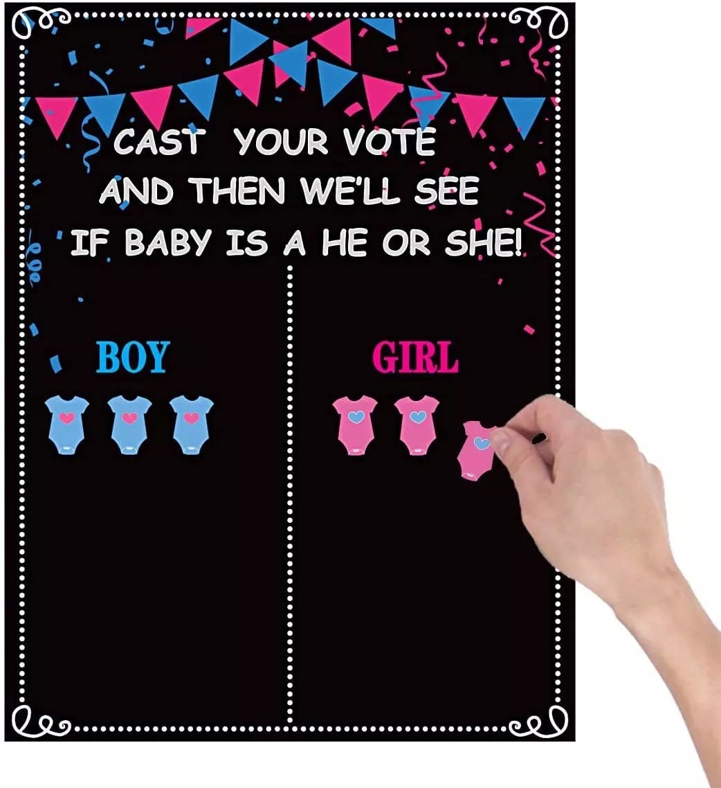 Gender Reveal - Voting Board Game - Boy or Girl - Gender Predicting ...