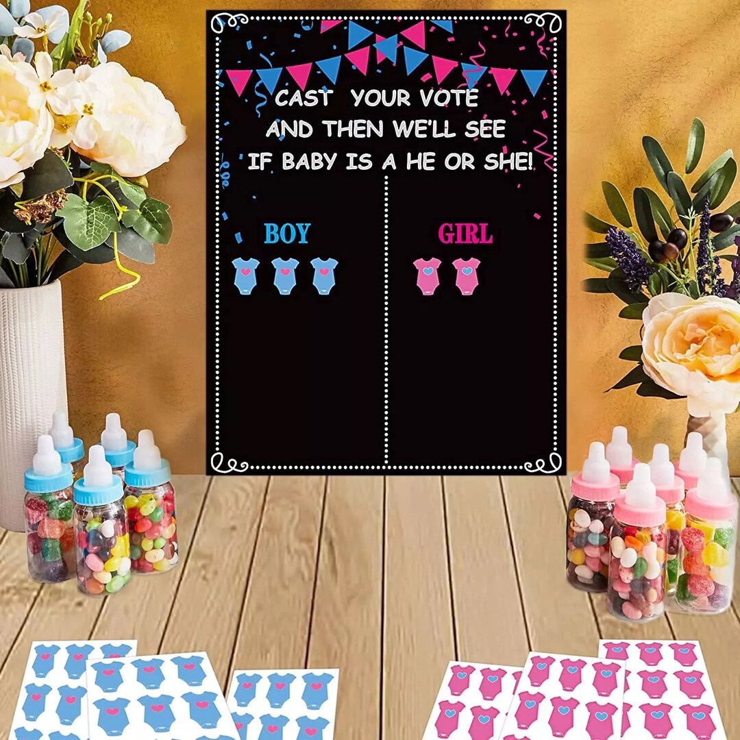 Gender Reveal - Voting Board Game - Boy or Girl - Gender Predicting ...