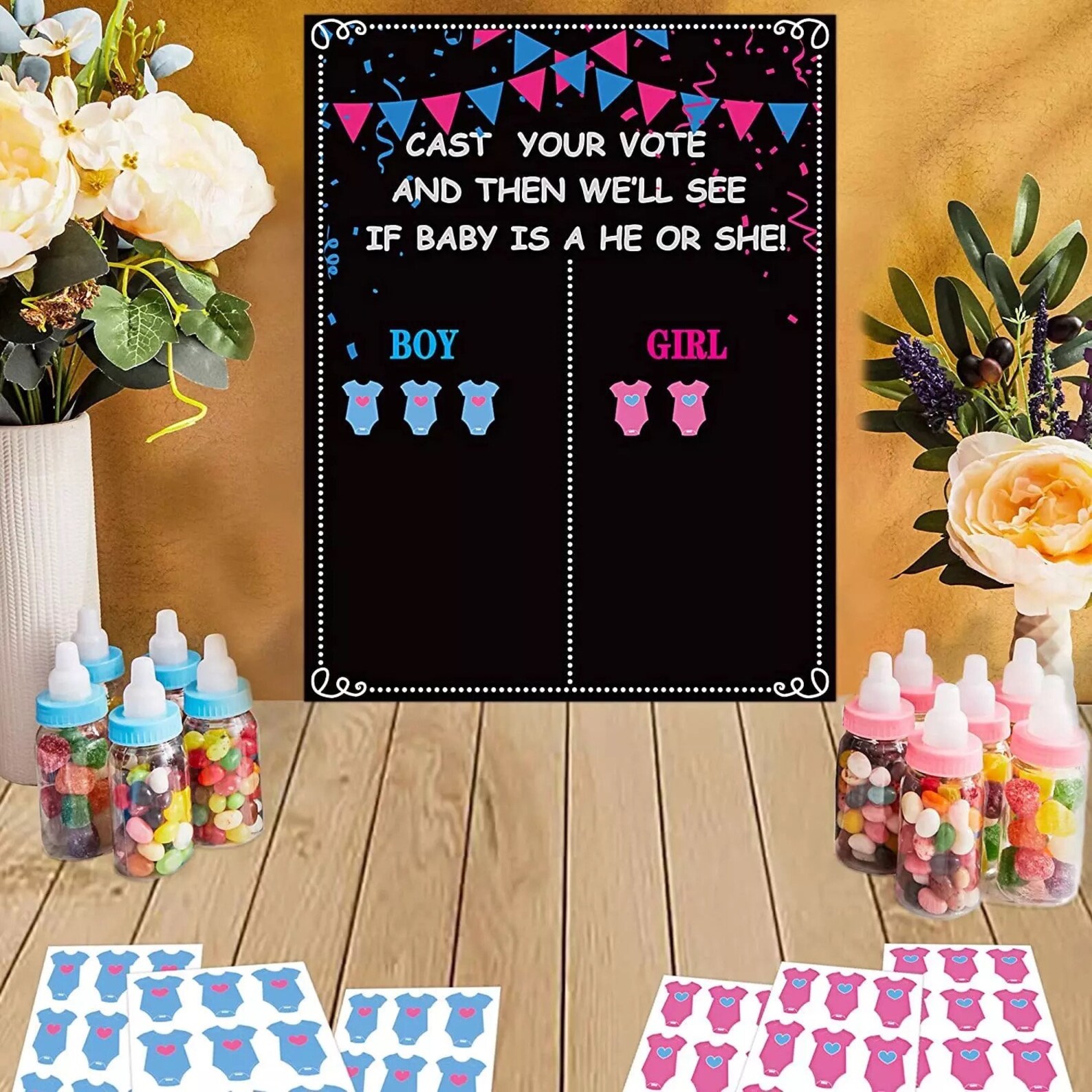 Gender Reveal - Voting Board Game - Boy or Girl - Gender Predicting ...