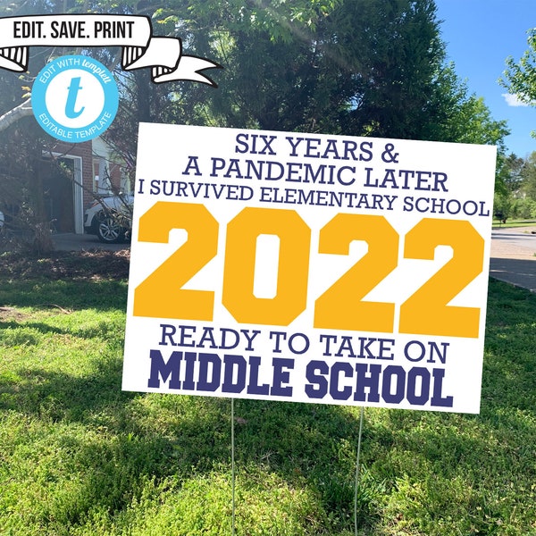 5th Grade Graduation Yard Sign - Etsy