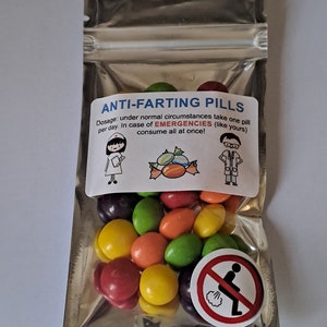 Joke Anti Farting Pills Funny Rude Novelty Gift For Dad Son Father In