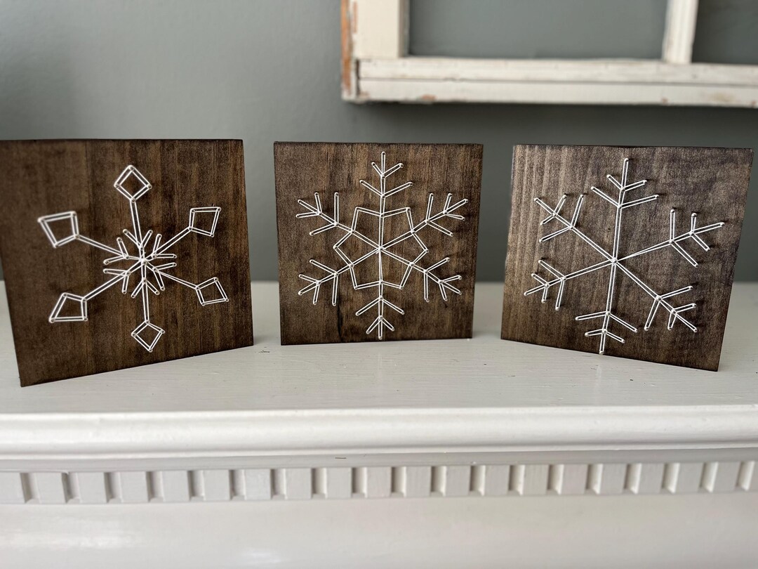 Snowflake String Art Set Seasonal - Etsy