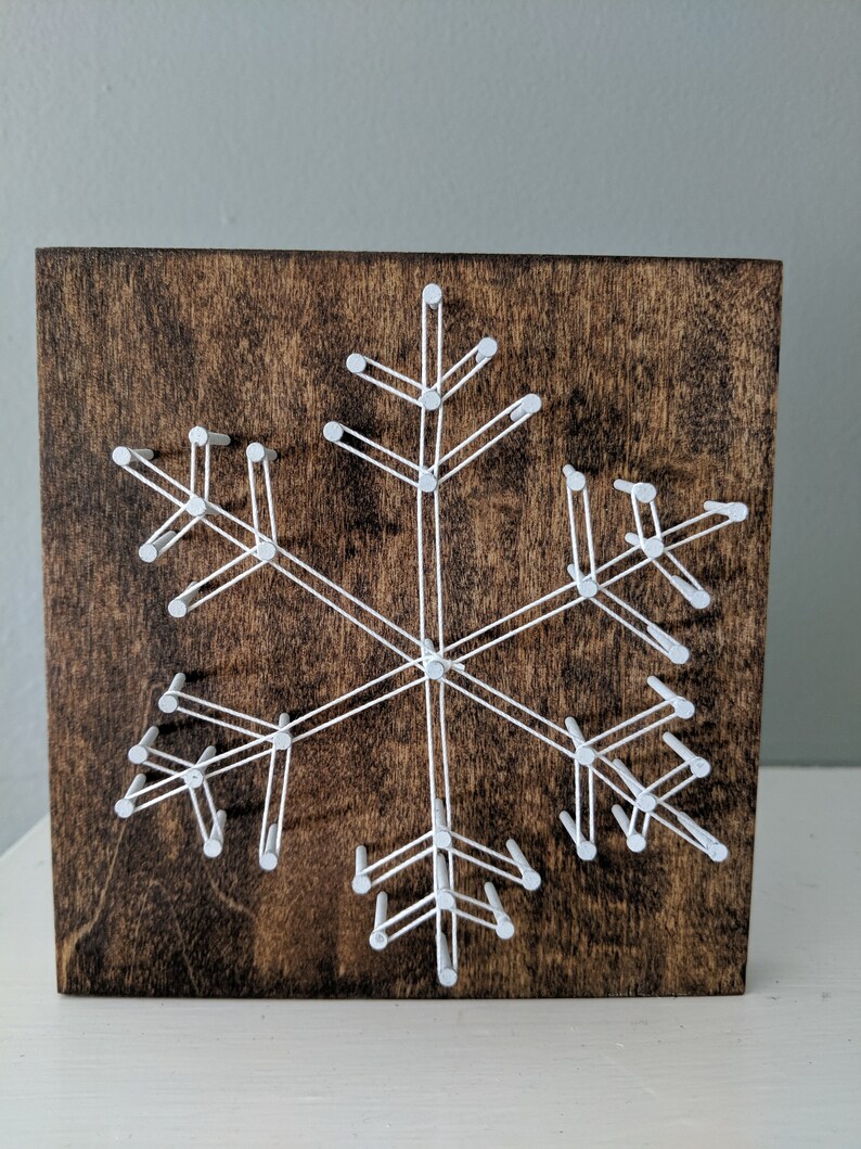 Snowflake String Art Set Seasonal | Etsy