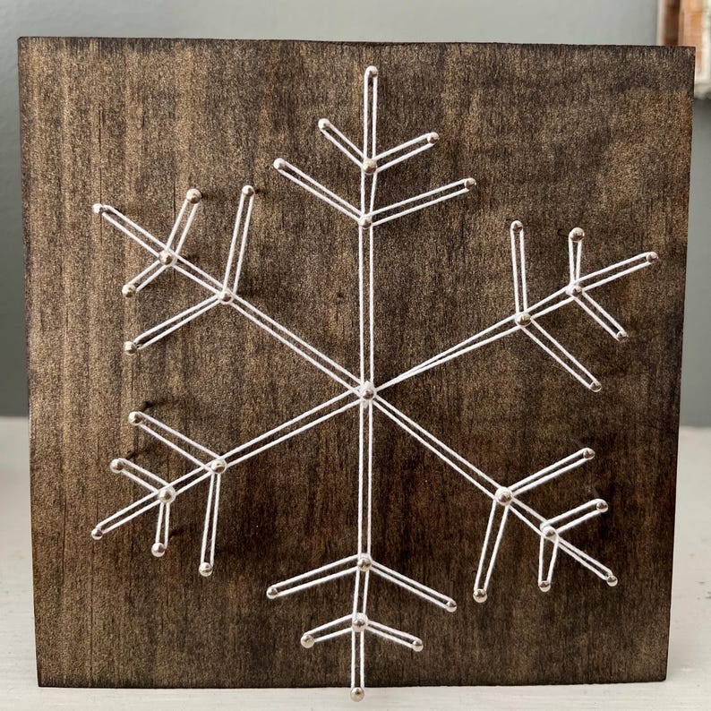 DIGITAL Snowflake String Art Template - Etsy
