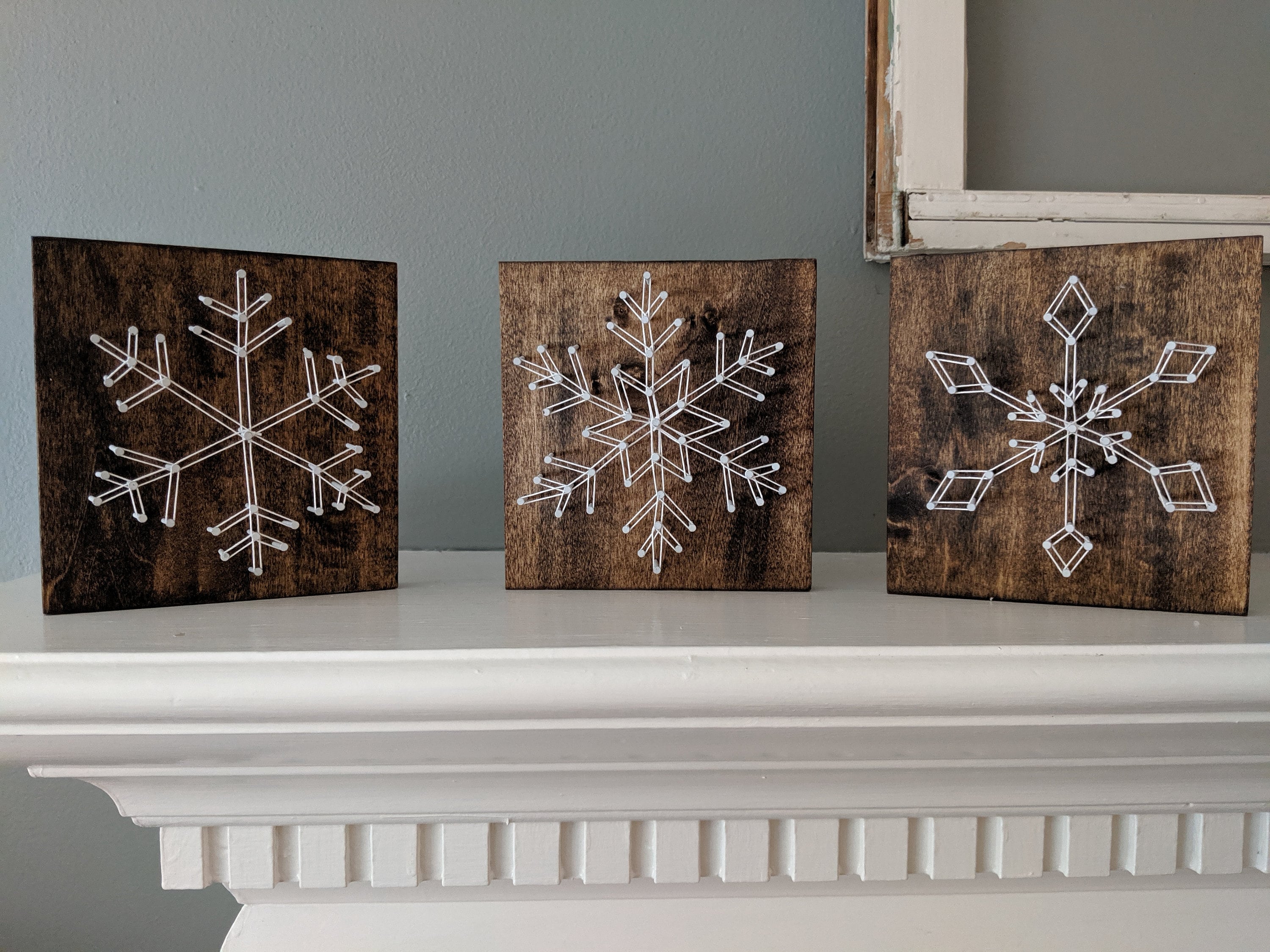 Snowflake String Art Set Seasonal - Etsy