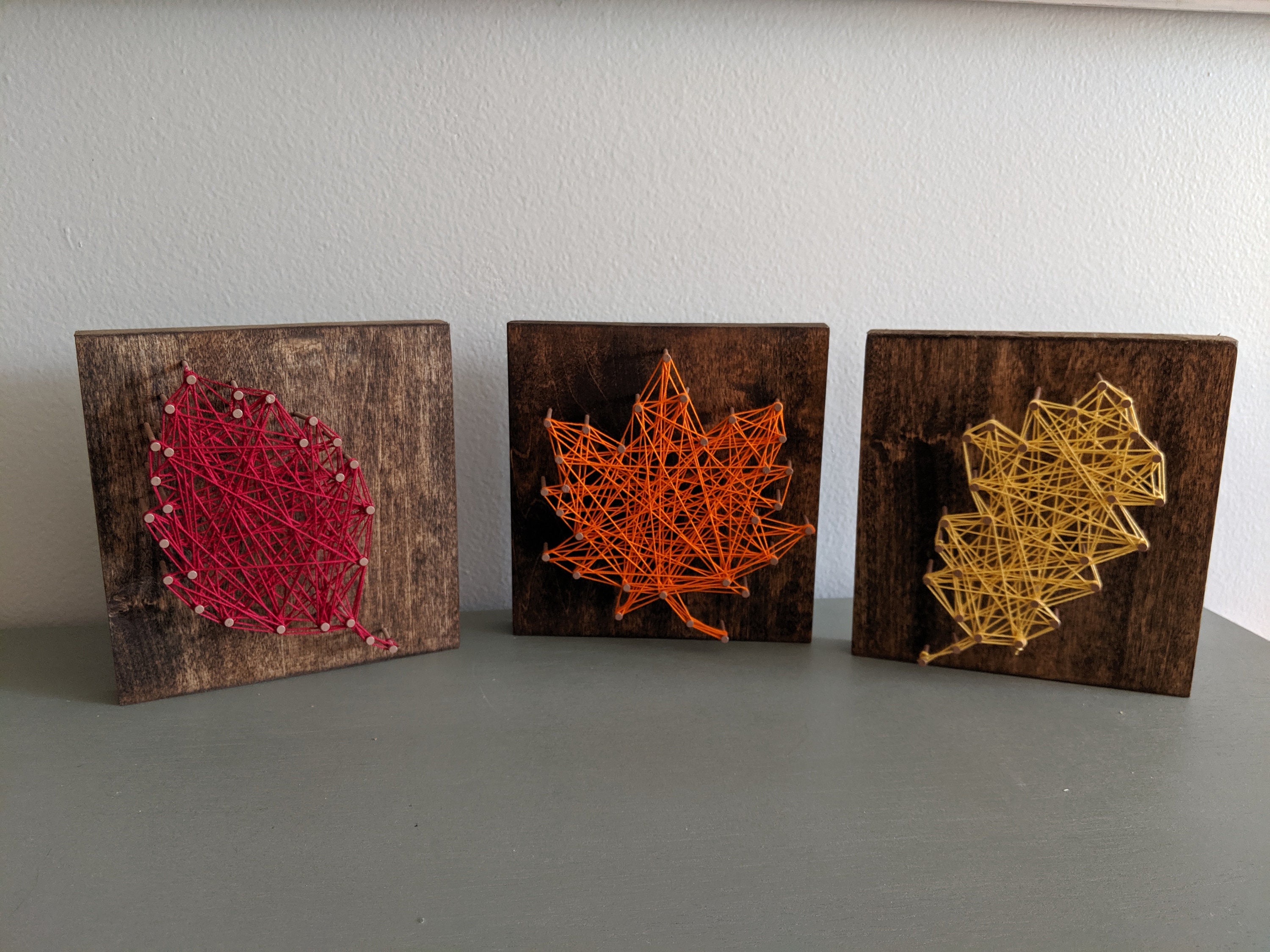 Fall Leaf String Art Set Seasonal - Etsy