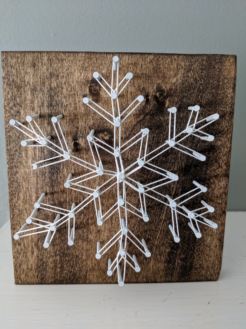 Snowflake String Art Set Seasonal | Etsy