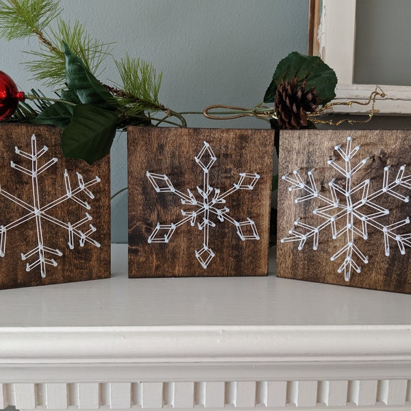 Snowflake String Art - Etsy