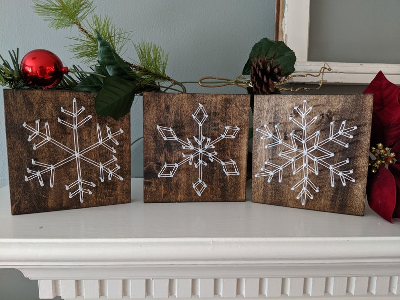 Snowflake String Art Set Seasonal - Etsy