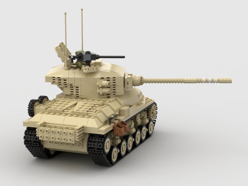 Digital Instructions Only, M51 Super Sherman Tank, Custom MOC ...