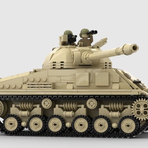 Digital Instructions Only, M51 Super Sherman Mk. II Tank, Custom MOC ...