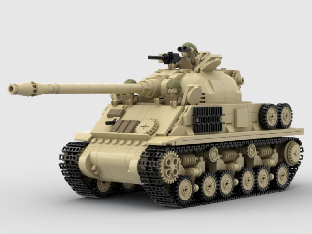Digital Instructions Only, M51 Super Sherman Mk. II Tank, Custom MOC ...