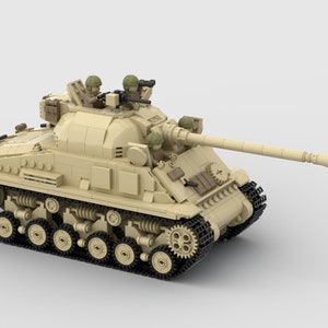 Digital Instructions Only, M51 Super Sherman Mk. II Tank, Custom MOC ...