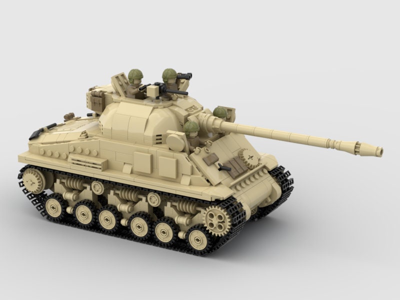 Digital Instructions Only, M51 Super Sherman Mk. II Tank, Custom MOC ...