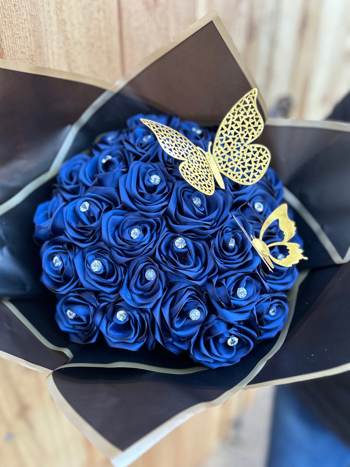 Blue Roses, Eternal Roses Bouquet , Birthday Gift, Roses, Bouquets ...
