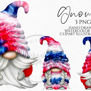 Patriotic Gnomes Clipart PNG Bundle 4th July Gonks Hand Drawn ...